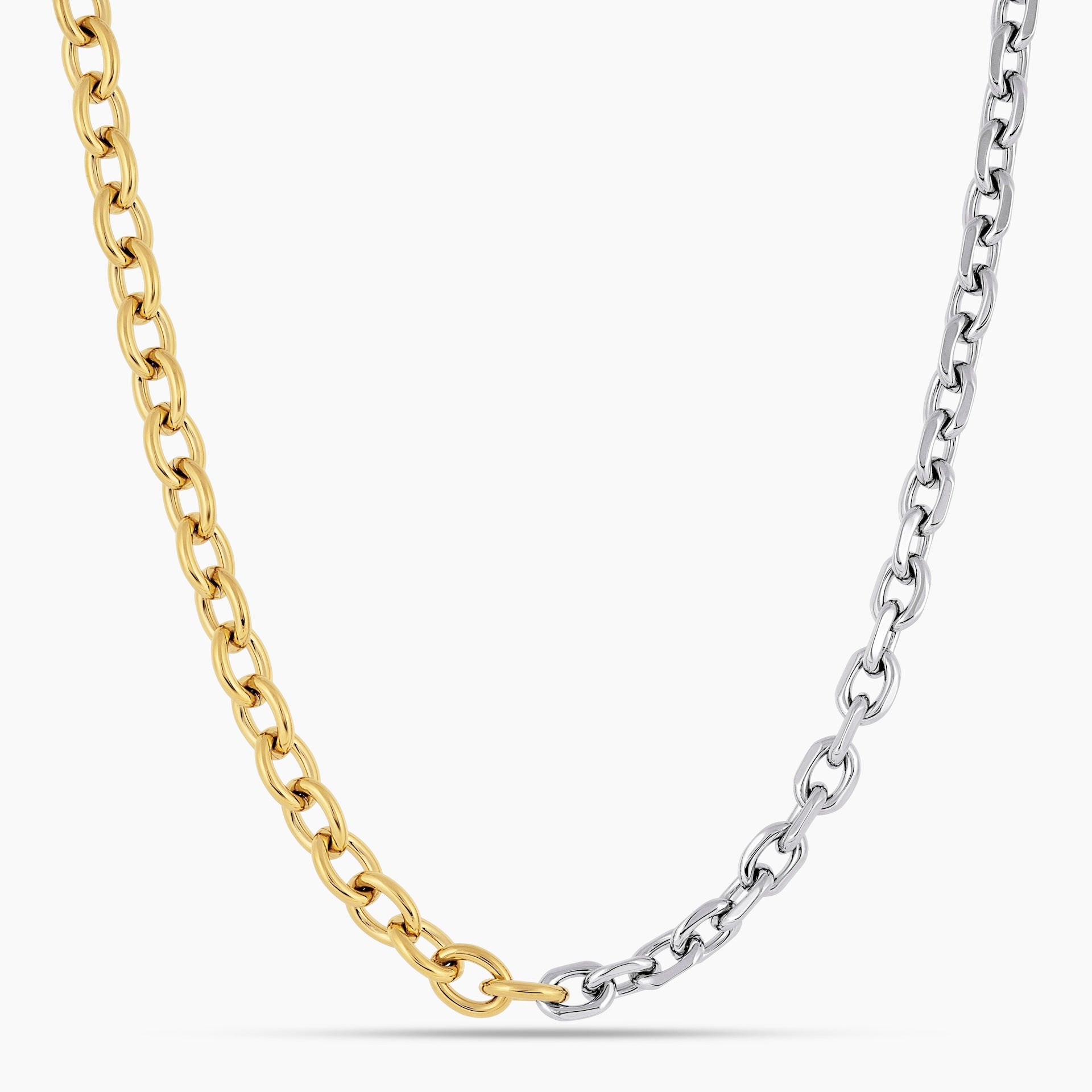 XL Two-Tone Link Chain – Tres Colori Jewelry