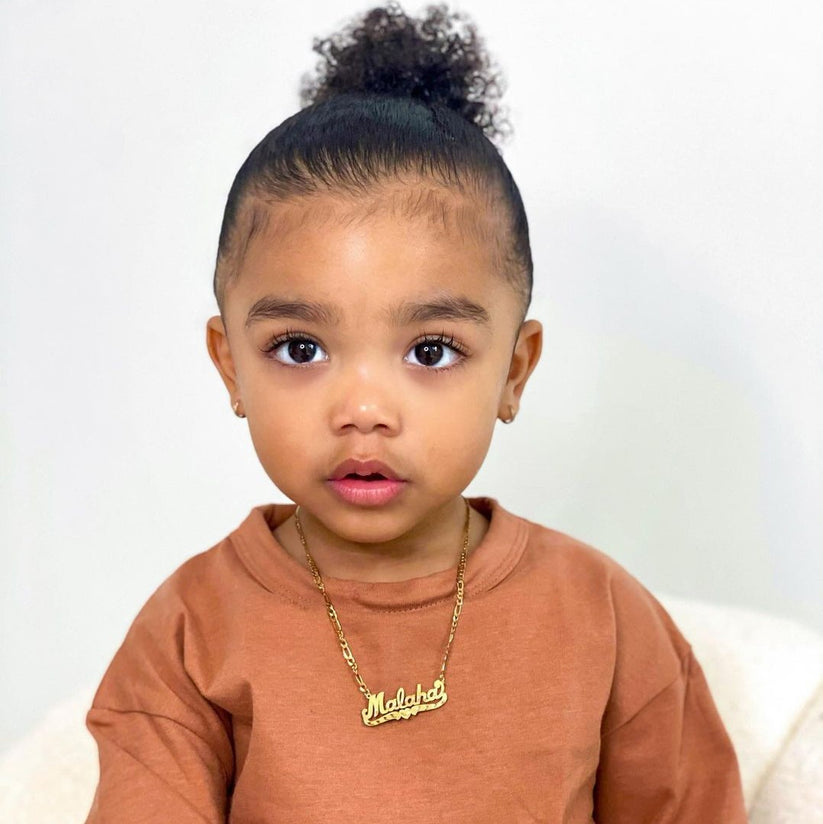 Kid's Diamond Cut Name Necklace – Tres Colori Jewelry