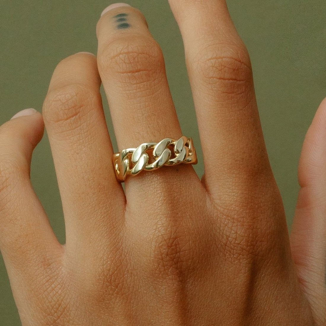 The Cuban Link Ring | Tres Colori – Tres Colori Jewelry