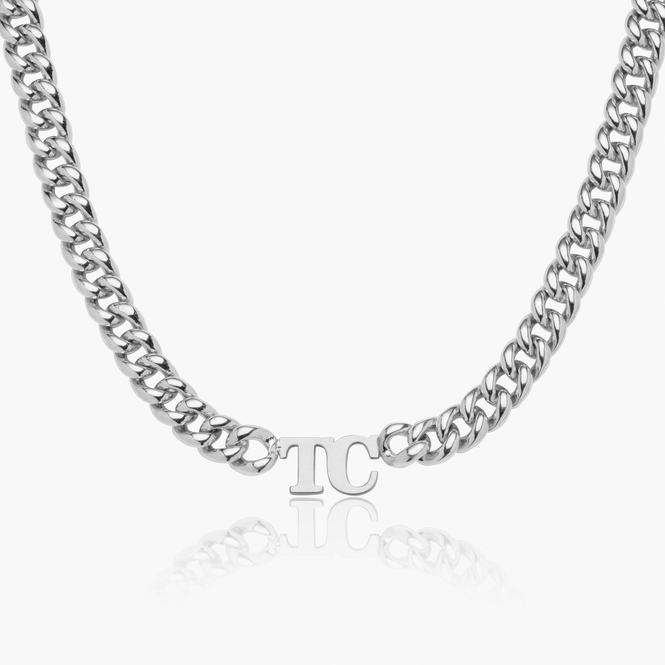 Personalized Double Initial XL Cuban Chain - Tres Colori