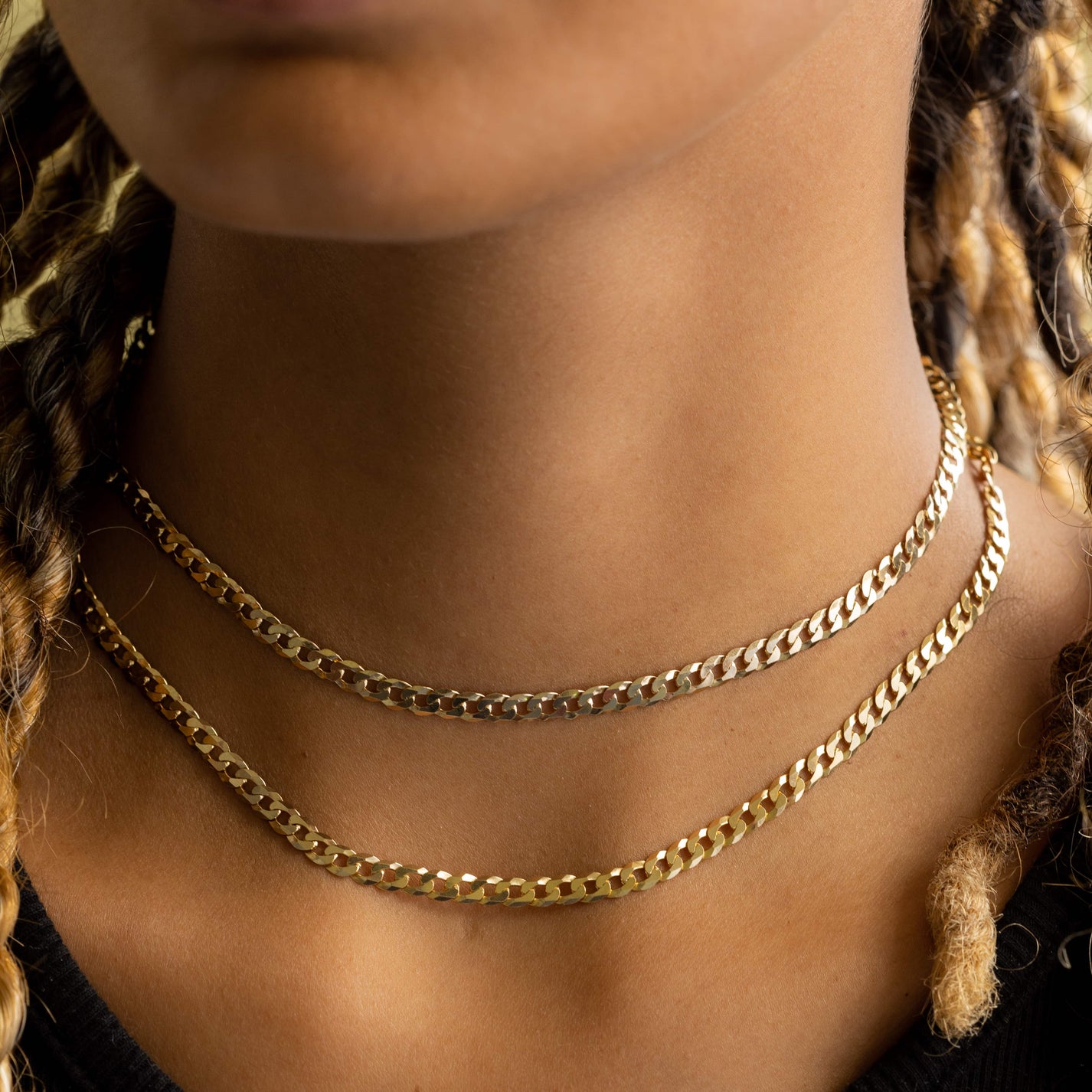 4mm Flat Cuban Chain – Tres Colori Jewelry