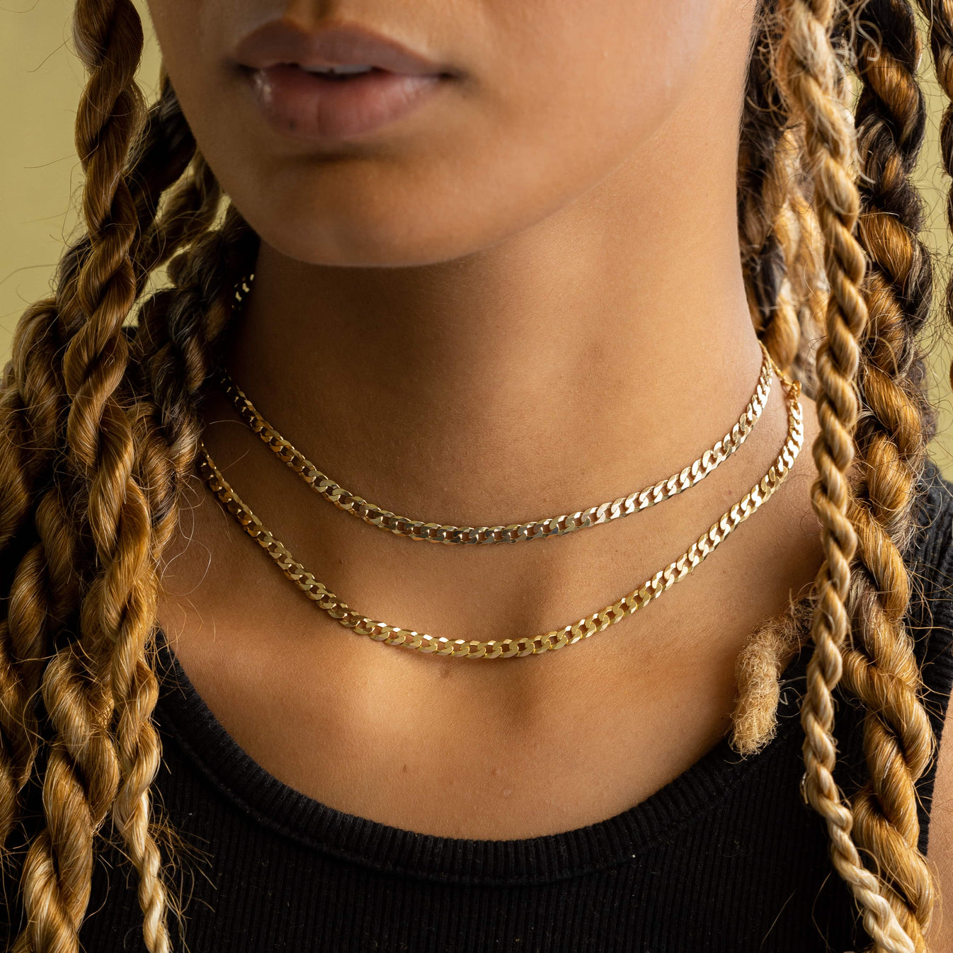 4mm Flat Cuban Chain – Tres Colori Jewelry