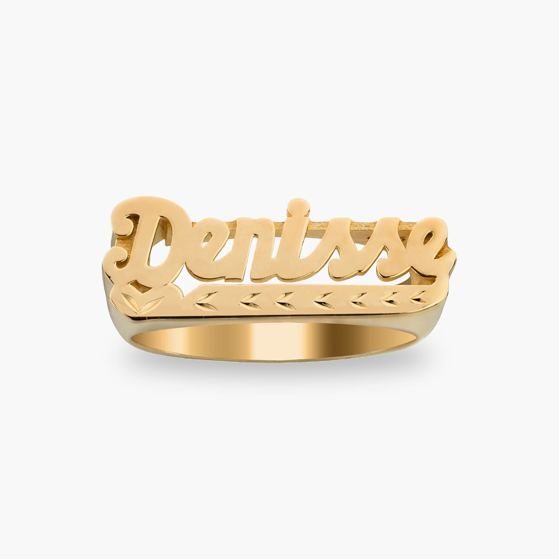 Diamond Cut Name Ring – Tres Colori Jewelry