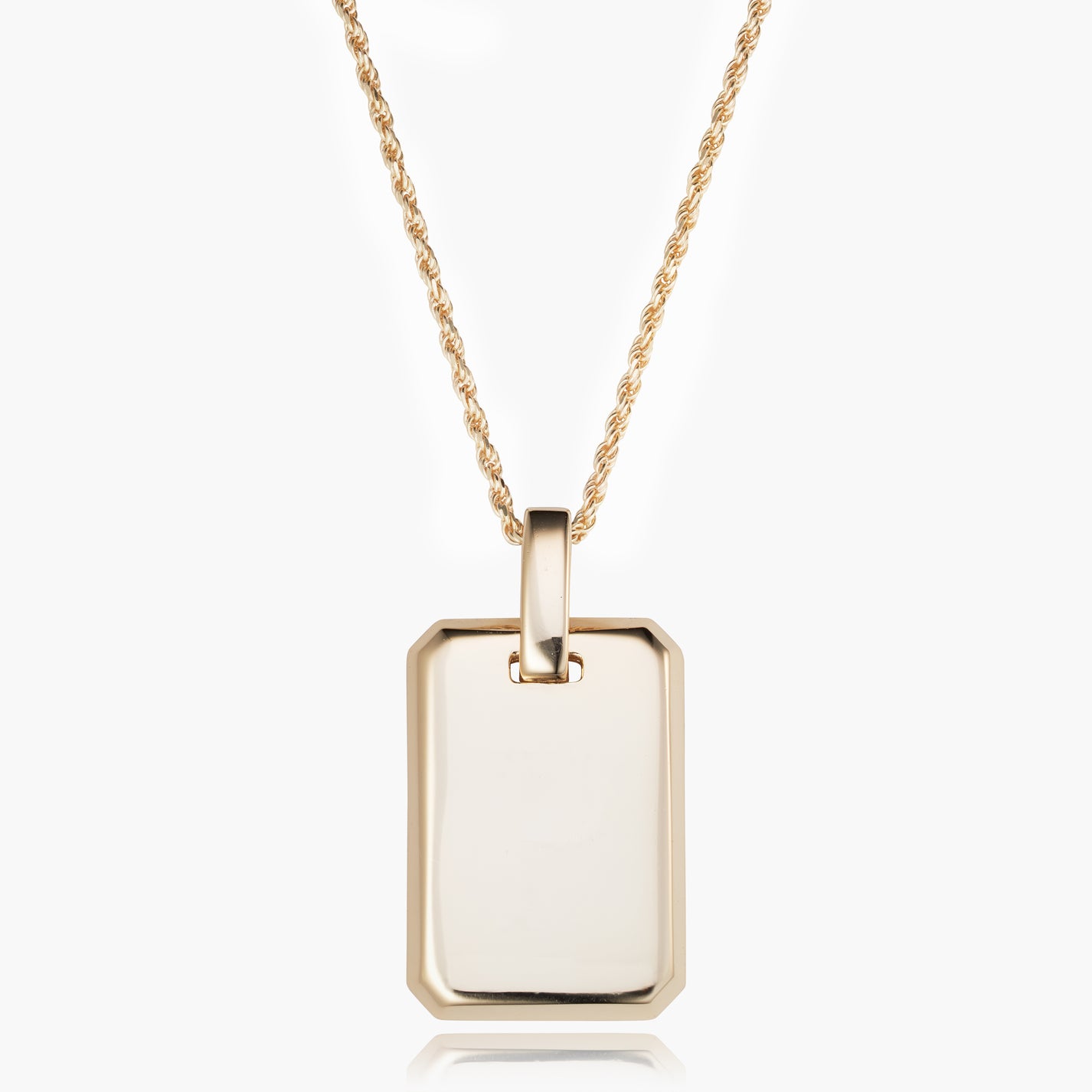 The Square Dog Tag – Tres Colori Jewelry