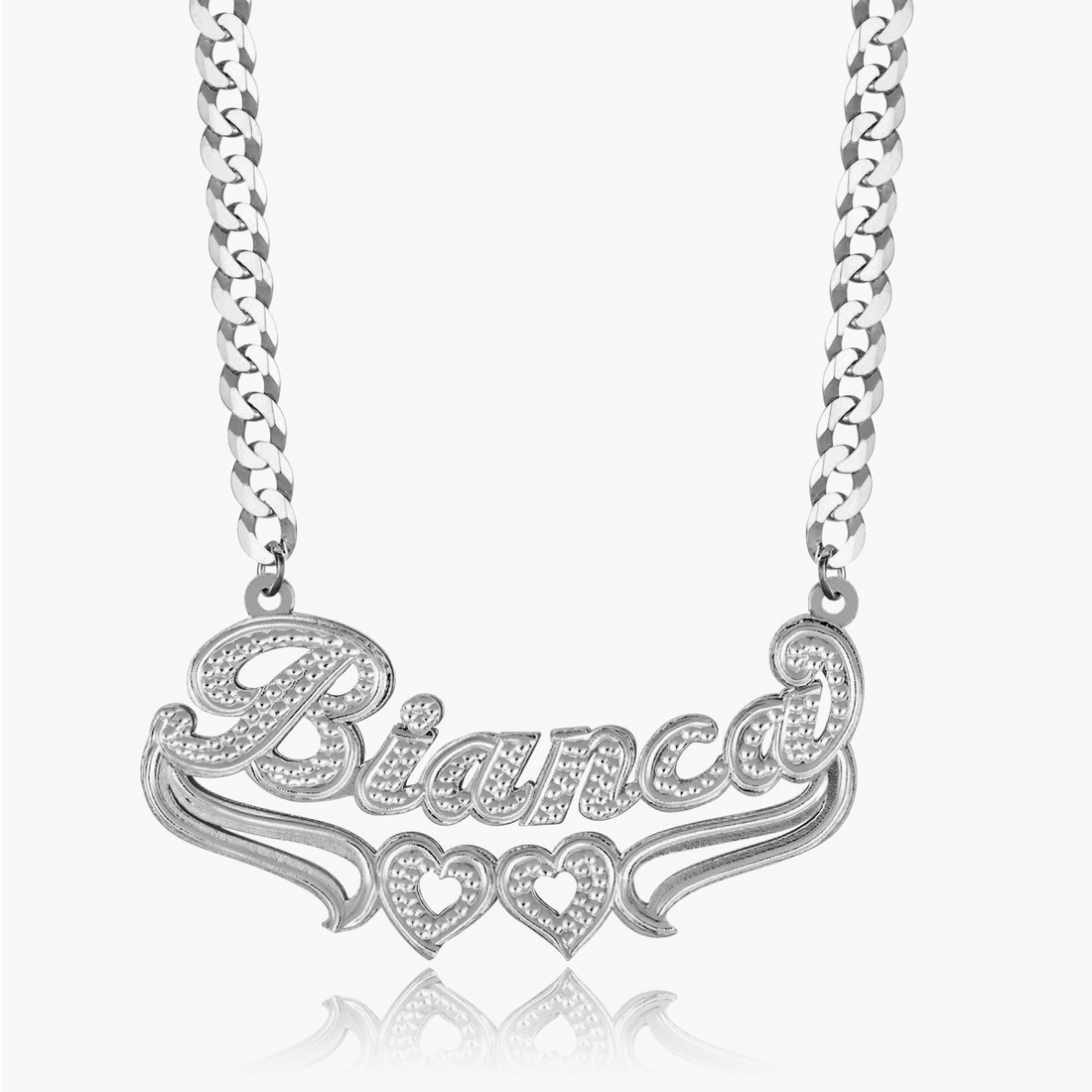 Double Plated Heart Name Necklace – Tres Colori Jewelry